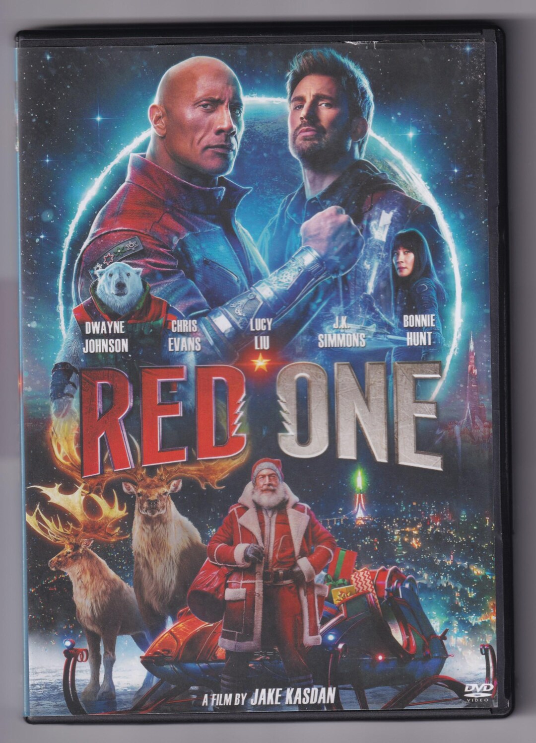 Red One DVD 2024 - the Rock Dwayne Johnson, Chris Evans. J.K. Simons ...