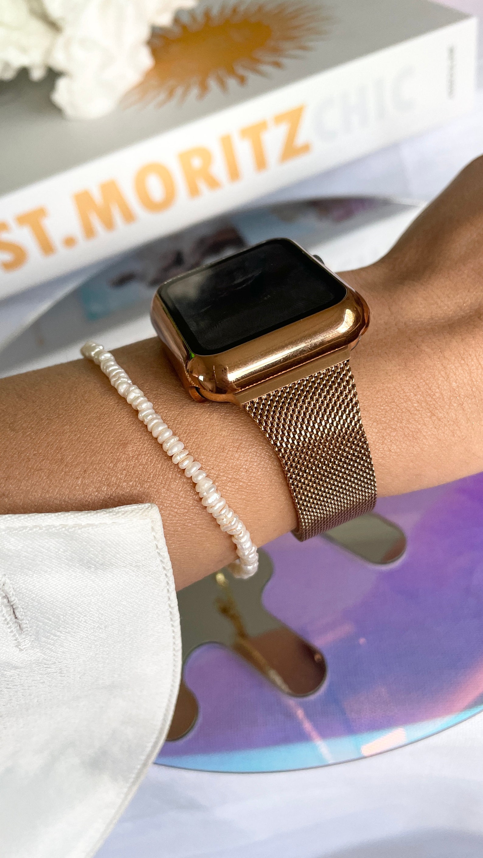 Rose Gold Apple Watch Band 45mm 44mm 42mm 41mm 40mm 38mm - Etsy