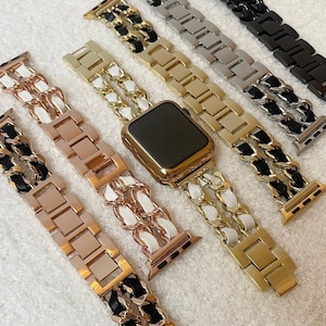 Apple Watch Band Chain High End Bracelet Gold Silver Rose Gold Strap ...