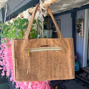 Stylish Cork Purse/cork Shoulder Bag/handmade Cork Handbag/minimalist ...