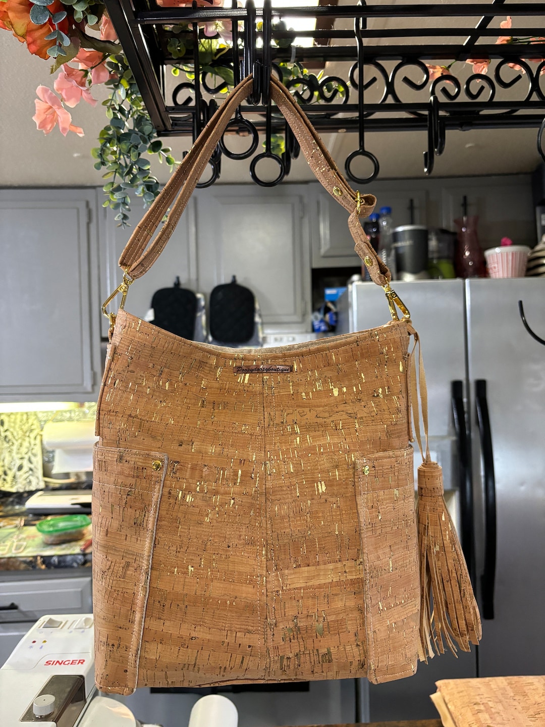 Cork Purse/cork Shoulder Bag/handmade Cork Handbag/minimalist Cork Bag ...