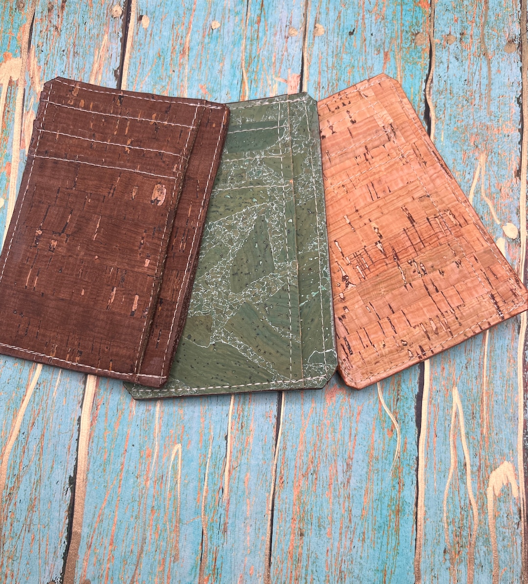 Cork Front Pocket Wallet/cork Credit Card Wallet/minimalist Wallet/cork ...