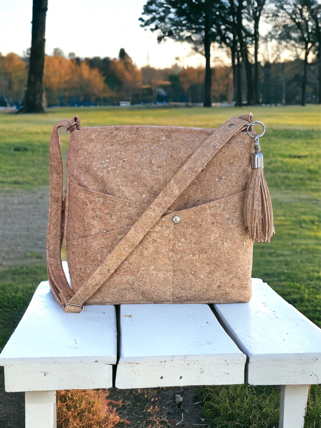 Womens Cork Shoulder Bag/cork Crossbody Bag/cork Handbag/cork Purse ...