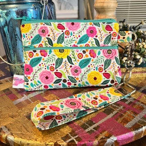 Double Zipper Coin Purse,wallet With Key Fob, Coin Pouch, Purse for ID ...