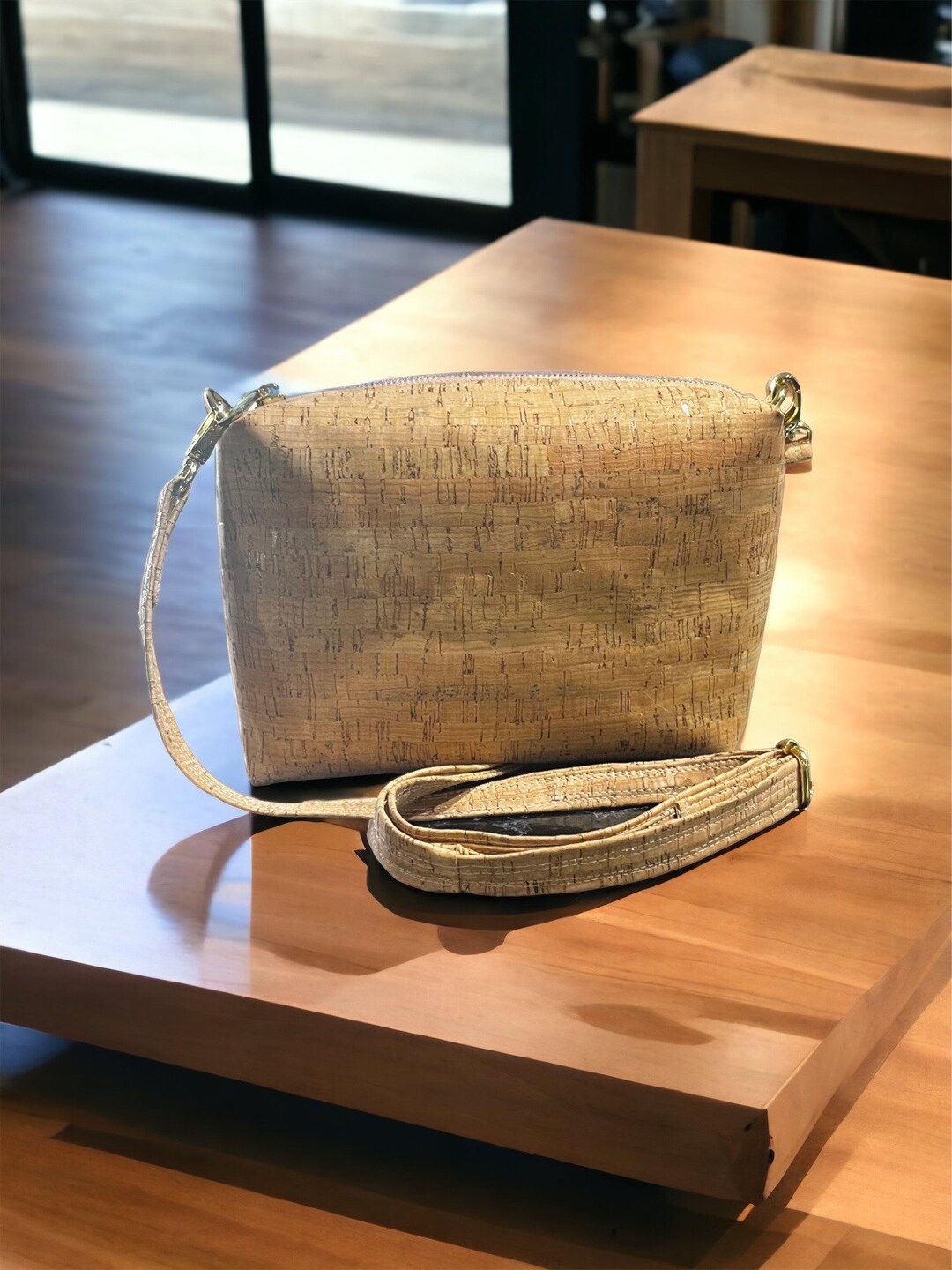 Minimalist Style Cork Crossbody Bag: Chic Shoulder Purse - Etsy