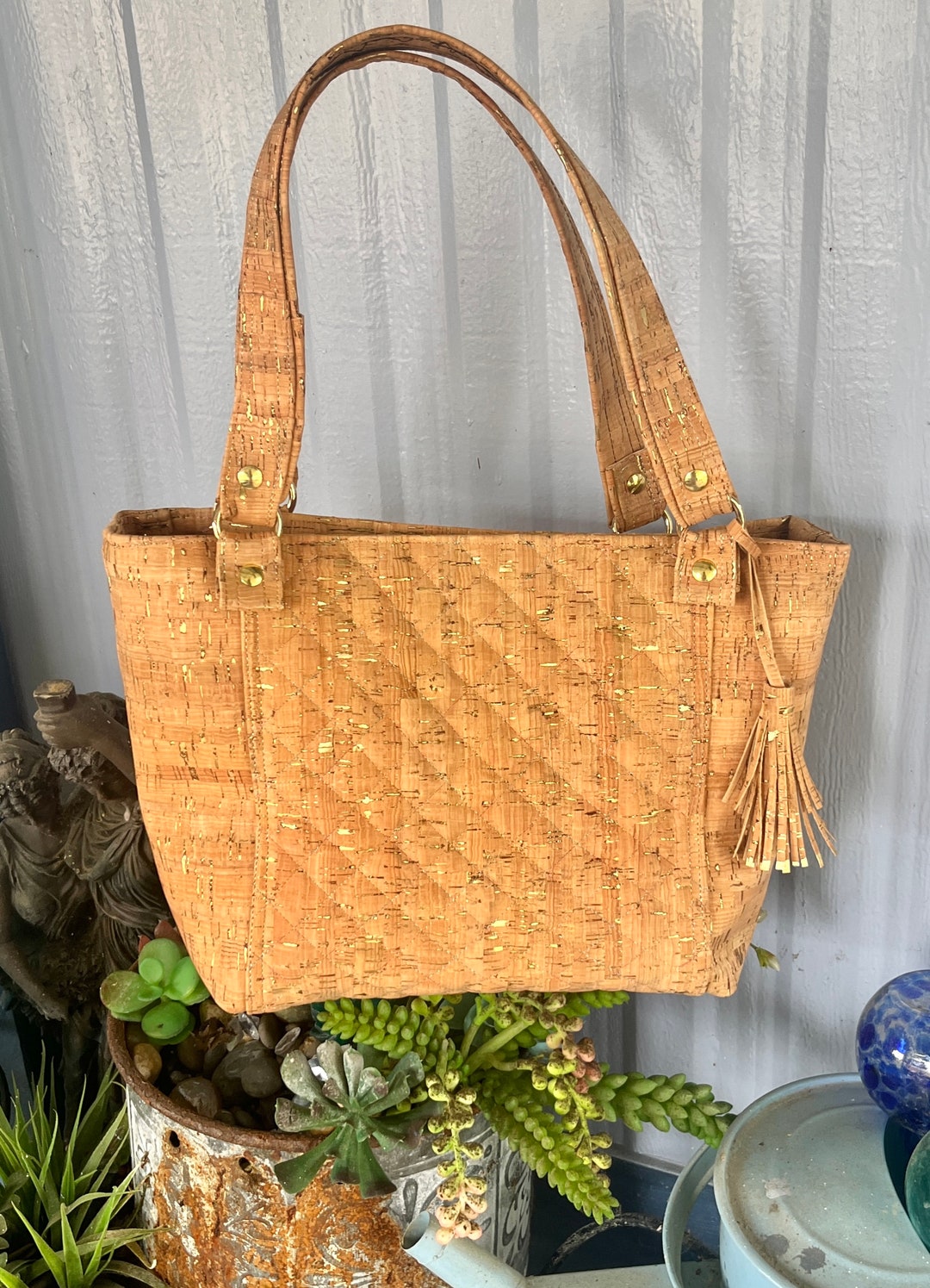 Cork Purse/cork Tote Bag/cork Shoulder Bag/cork/cork Leathertote Bag ...