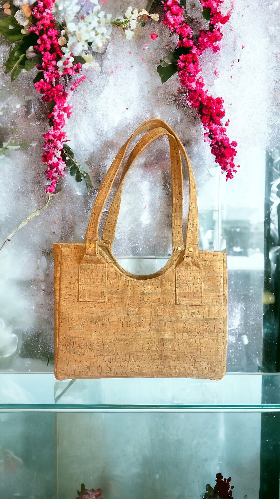 Beautiful Cork Purse/cork Shoulder Bag/handmade Cork Handbag/minimalist ...