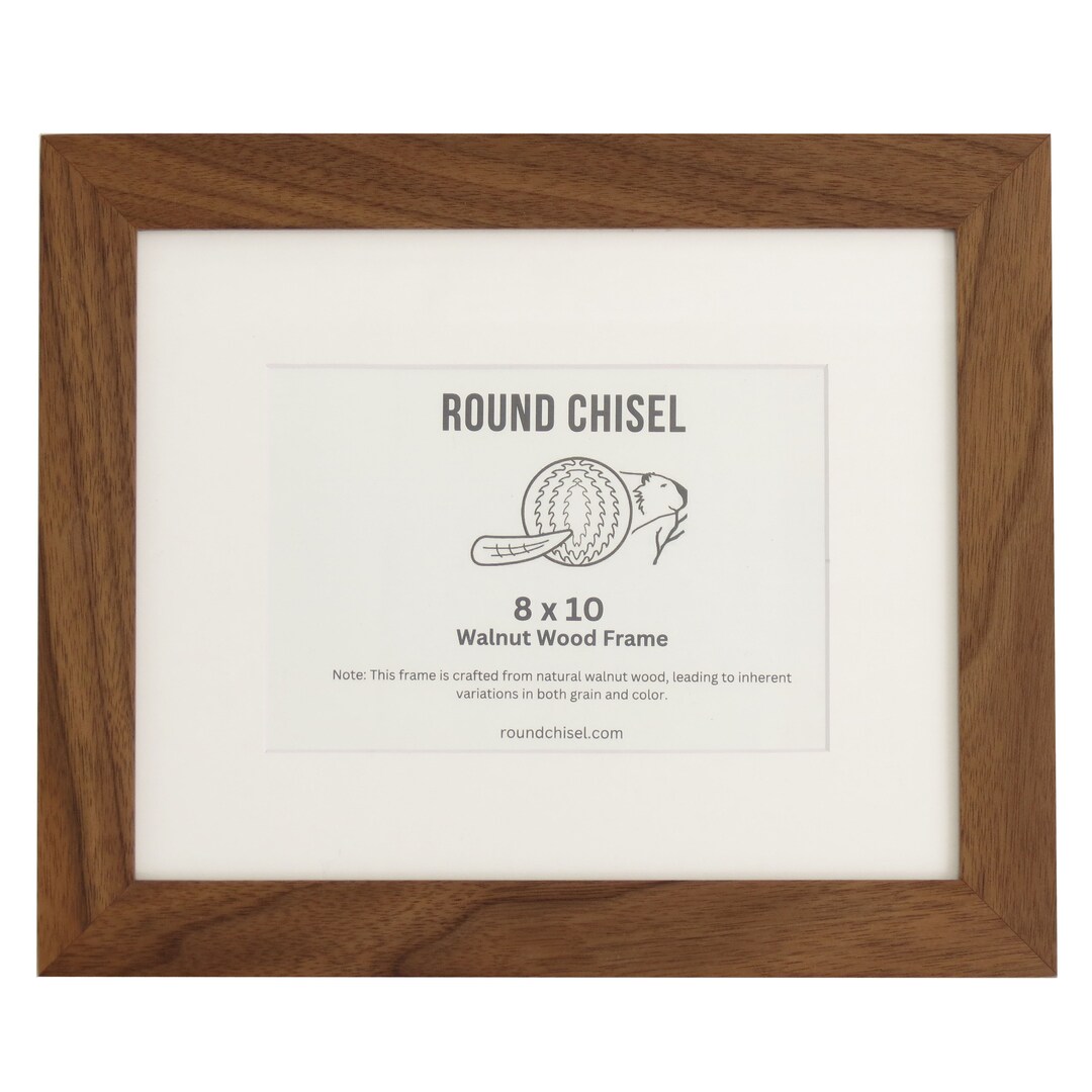 Natural Walnut Photo Frame, Wood Color, Hand Made, Wall Mounting ...