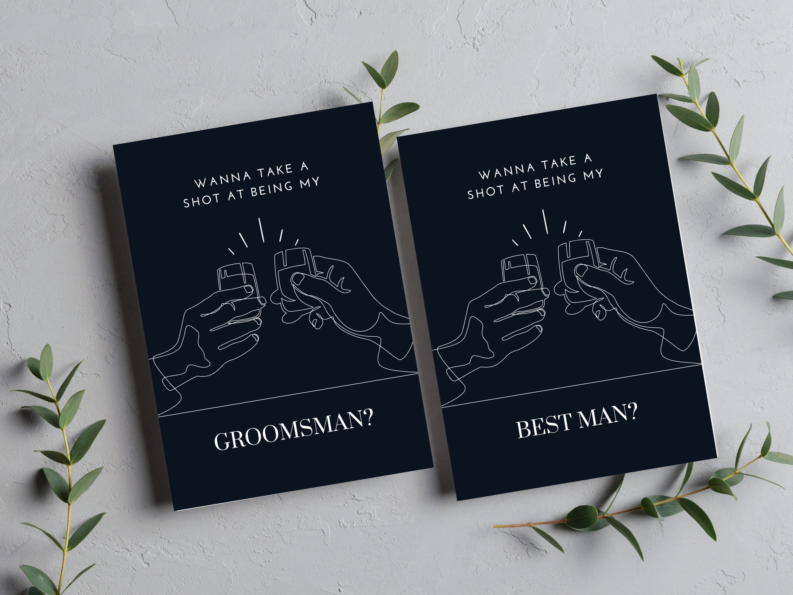 Take a Shot a Being My Groomsman Card Best Man Proposal - Etsy