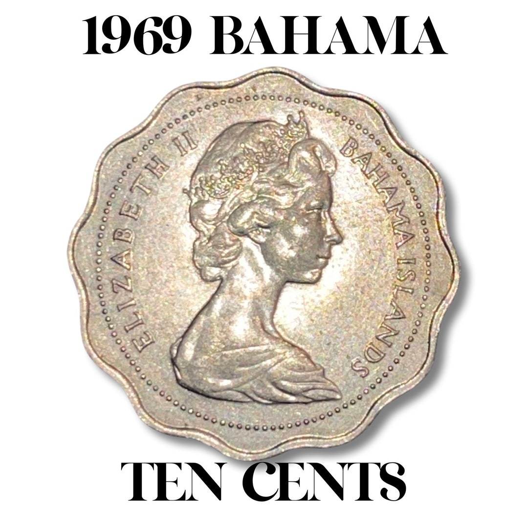 1969 Bahamian Ten Cents Coin - Etsy