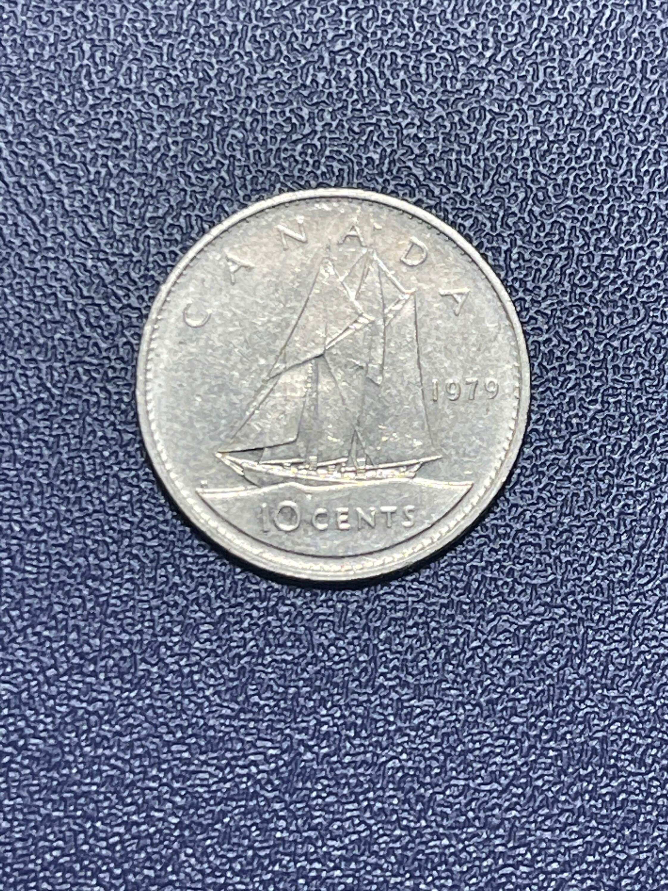 1979 Canadian 10 Cents Coin - Etsy