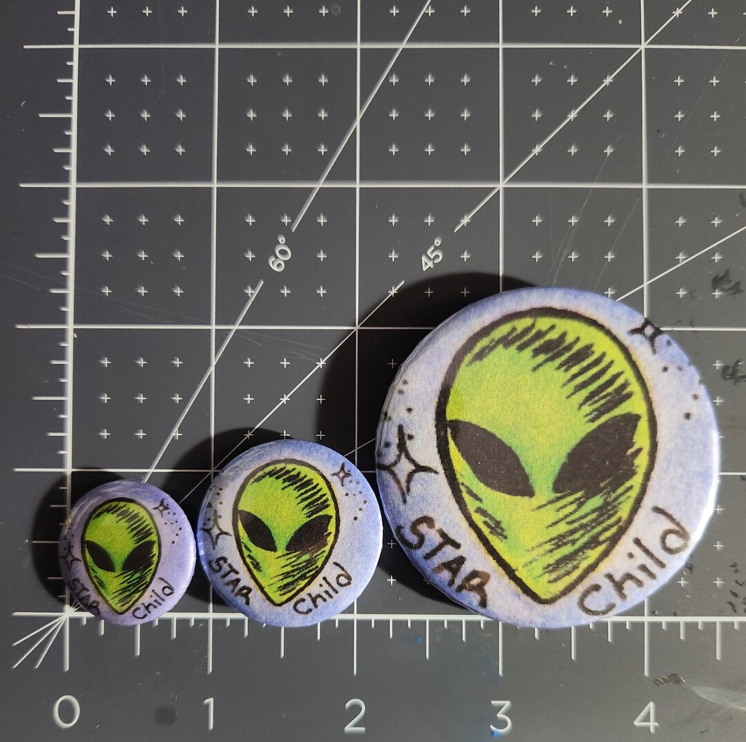 Star-child Pinback Button – Multiple Sizes - Etsy