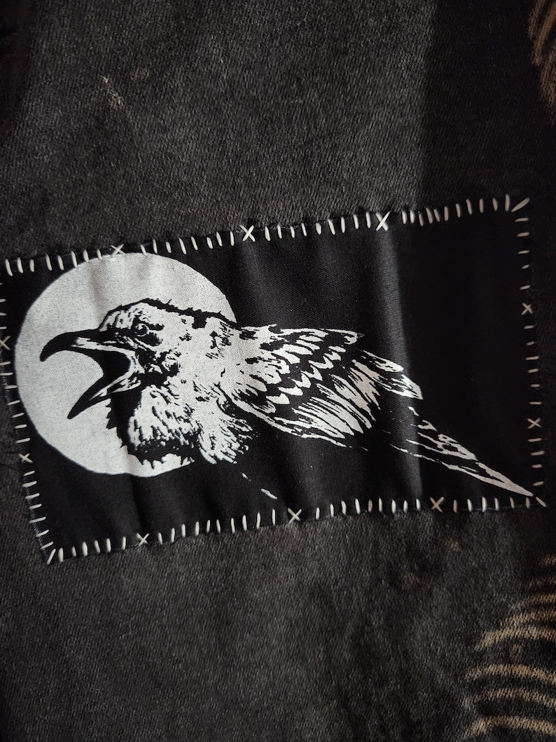 Customized/reworked Denim Punk Pants – With Hand-added Patches, Bleach ...