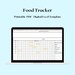 2023 Food Tracker, Food Tracker, Food Tracker PDF, Digital Food Tracker ...