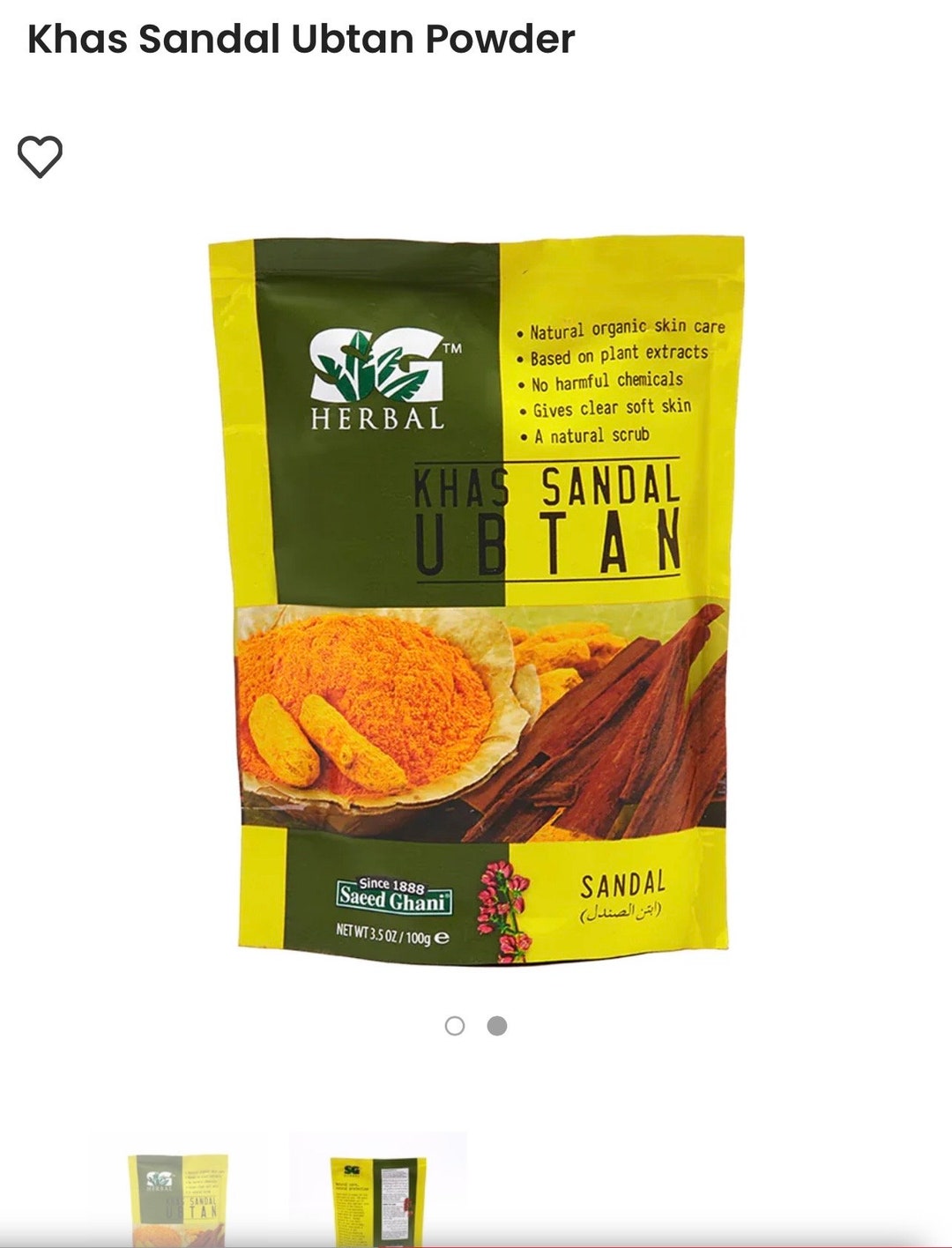 Original Saeed Ghani Traditional Ubtan - Etsy