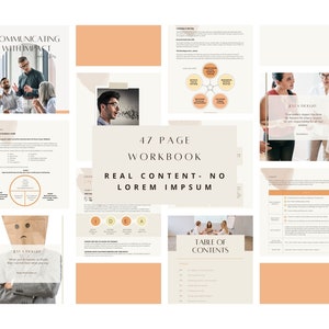 Communication Skills Workbook | Leader's Toolkit| Workbook Template ...