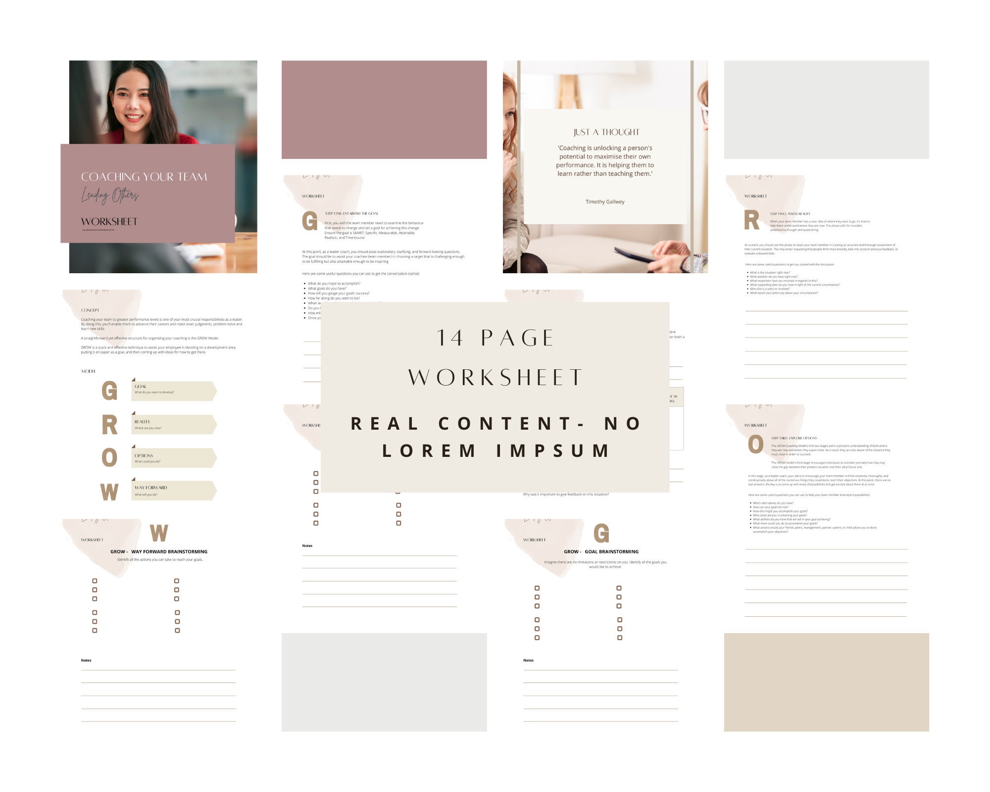 Coaching Your Team Worksheet| Leader's Toolkit| Customisable Template ...