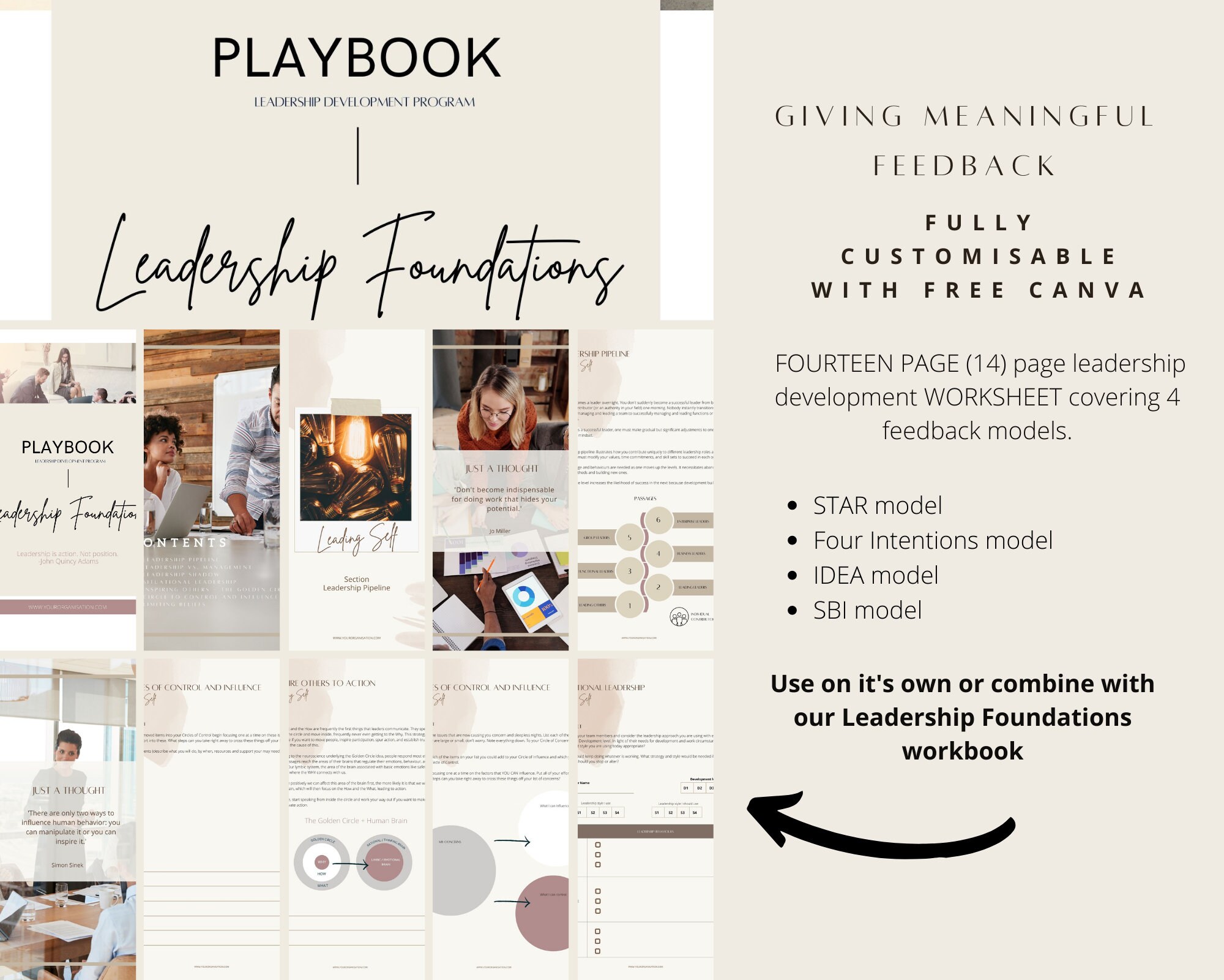 Giving Meaningful Feedback Worksheet| Leader's Toolkit| Customisable ...