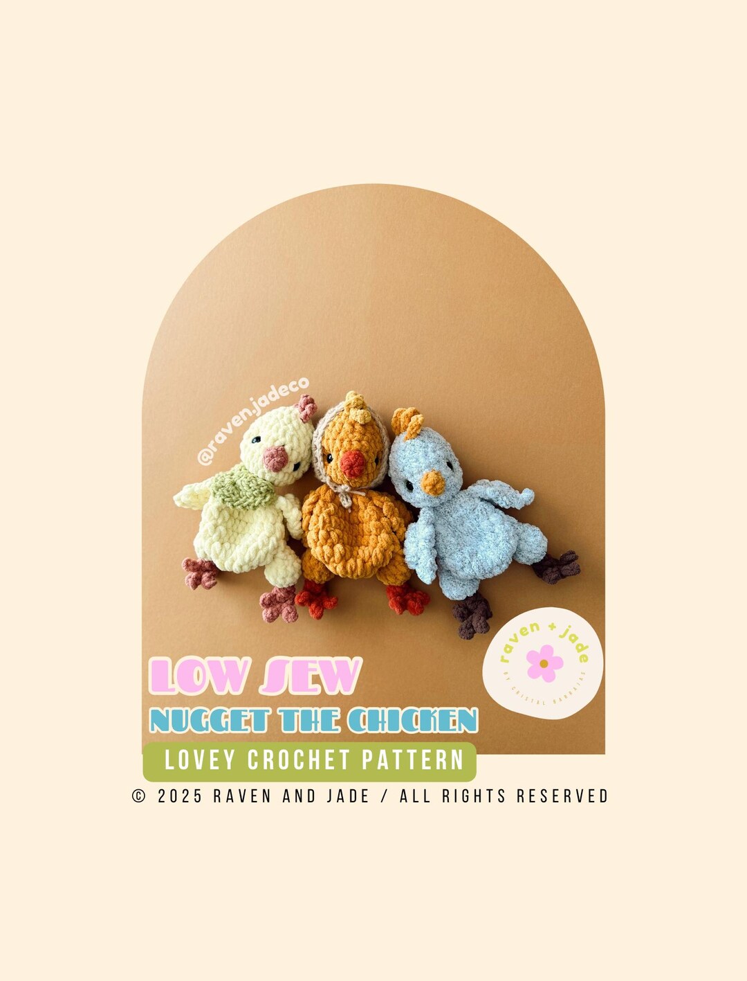 Chicken Crochet Pattern / LOW SEW Crochet Pattern / Farm Crochet ...