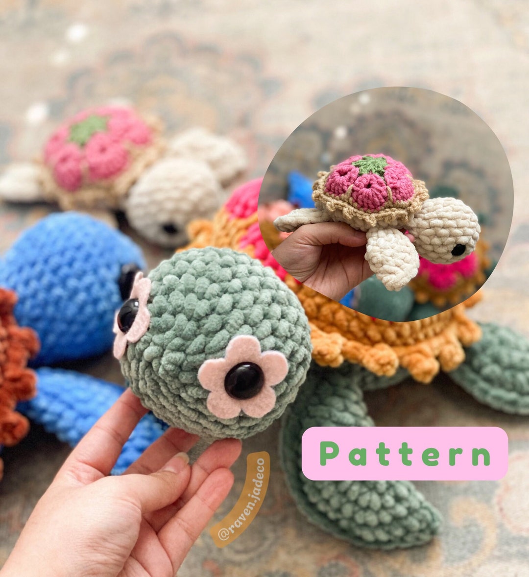 BUNDLE Tallulah + Isla the Boho Turtles Crochet Pattern / NO SEW ...