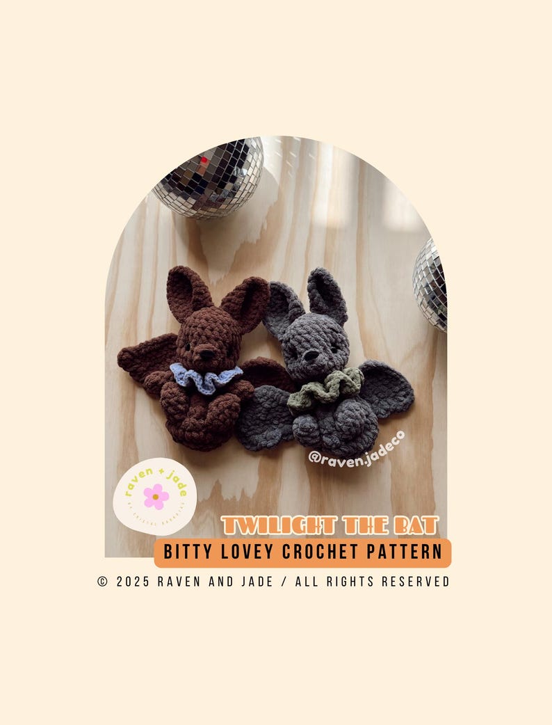 Bitty Twilight Crochet Pattern / Bat Crochet Plushie / Fall / Halloween ...