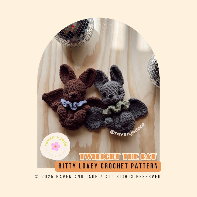 Crocheted Bat Lovey - Etsy