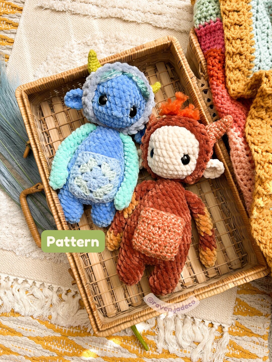 Mini Whimsy Monster Crochet Pattern / Crochet Pattern / Forest People ...