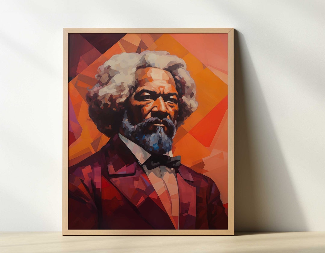 Frederick Douglass Art Print, Frederick Douglass Art, Black History Art ...