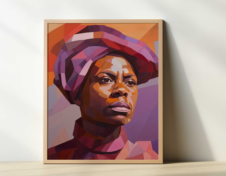 Harriet Tubman Art Print, Harriet Tubman Art, Black History Art Print ...