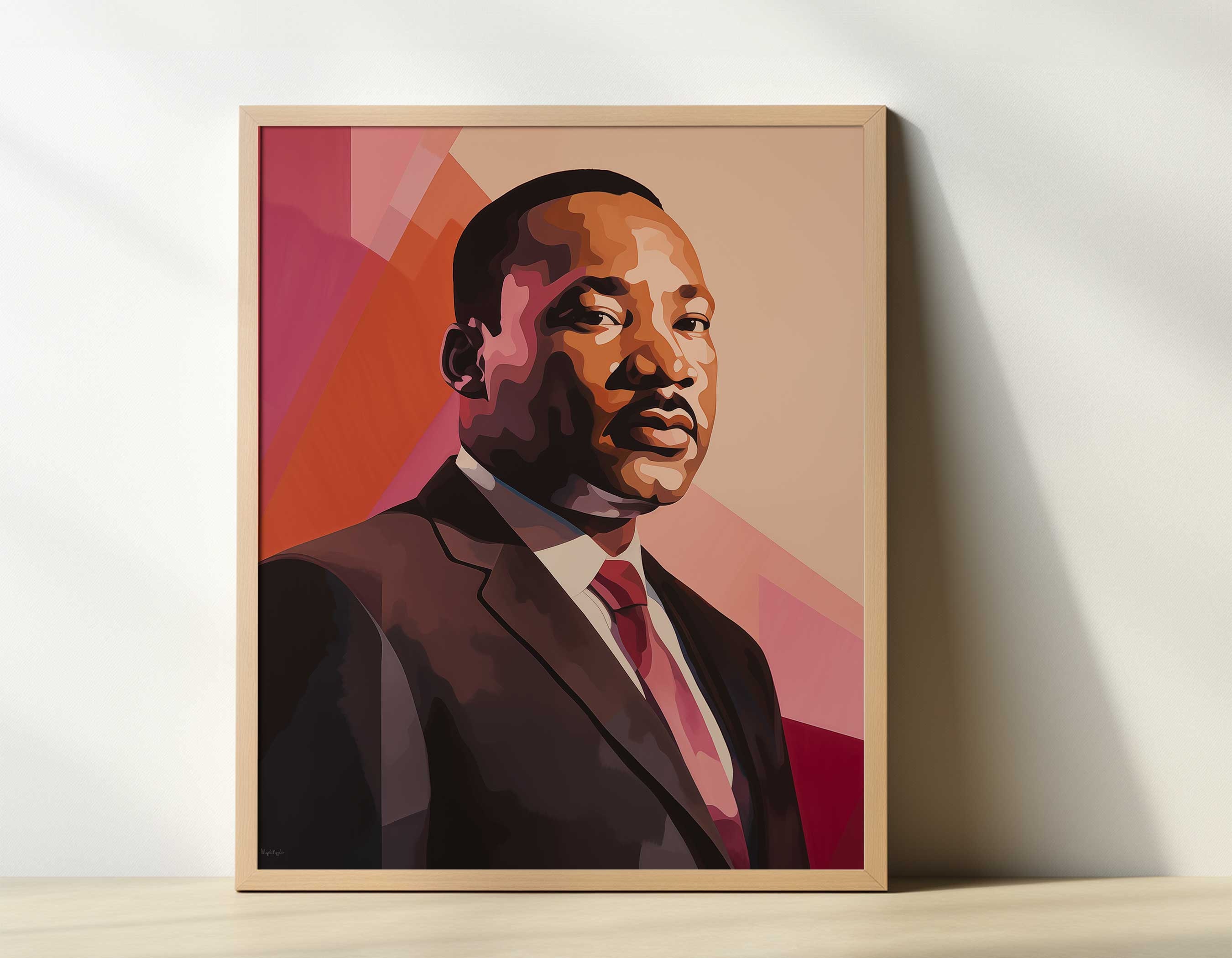MLK Art Print, Martin Luther King Jr Art, Black History Art Print ...