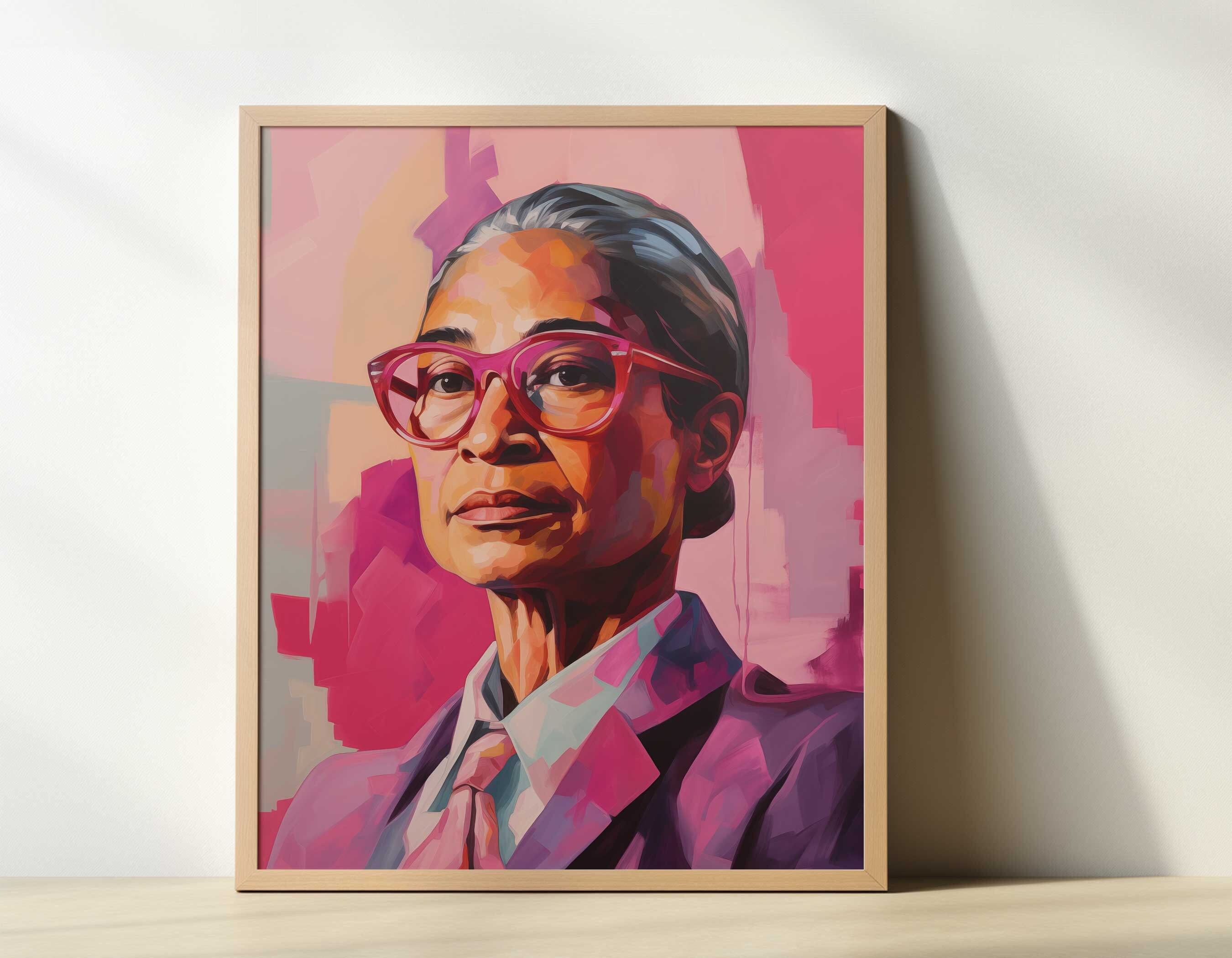 Rosa Parks Art Print, Rosa Parks Art, Black History Art Print, Famous ...