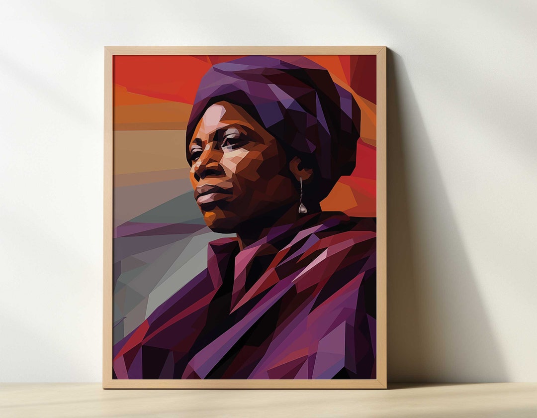 Harriet Tubman Art Print, Harriet Tubman Art, Black History Art Print ...