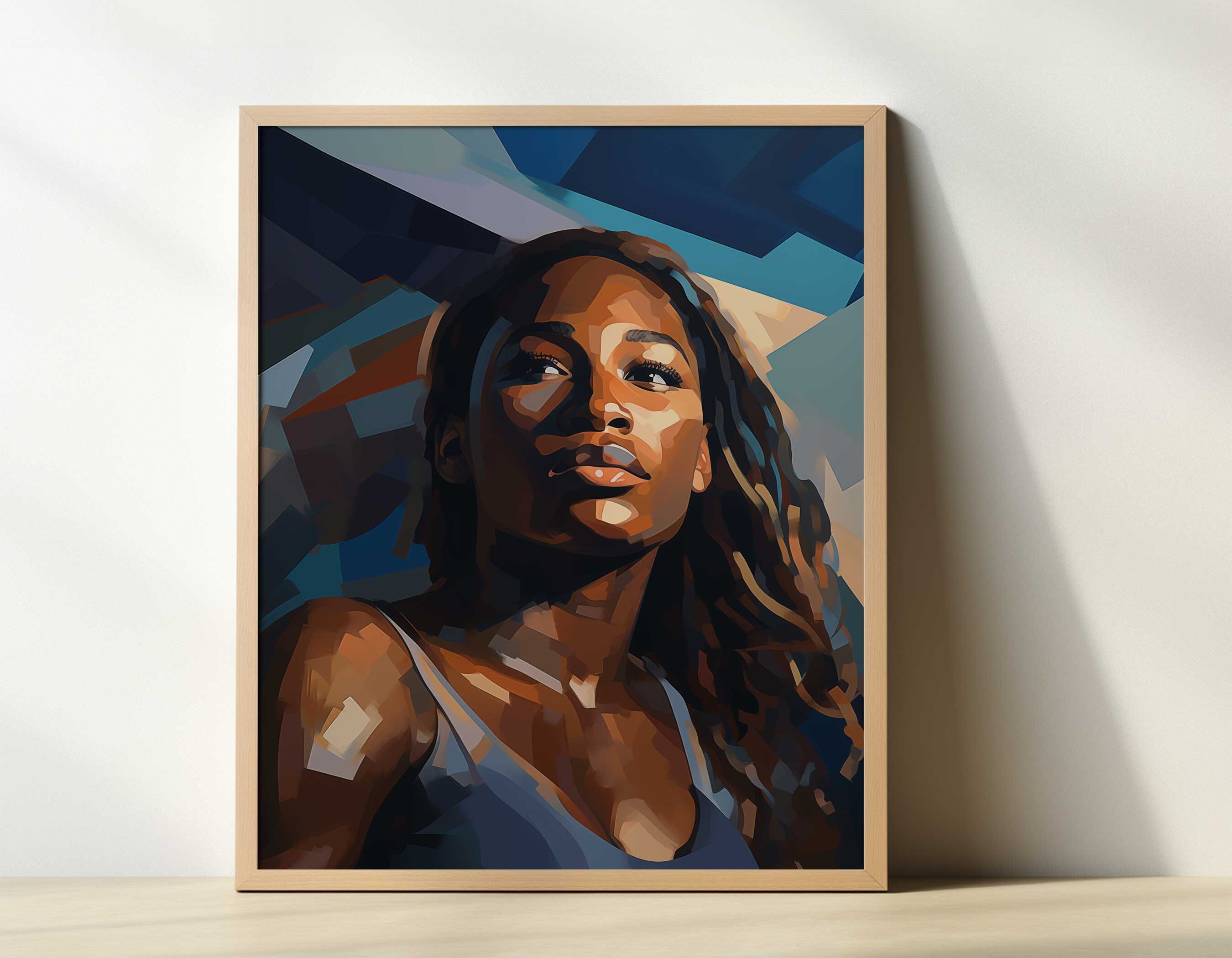 Serena Williams Digital Print, Serena Williams Acrylic Abstract Art ...