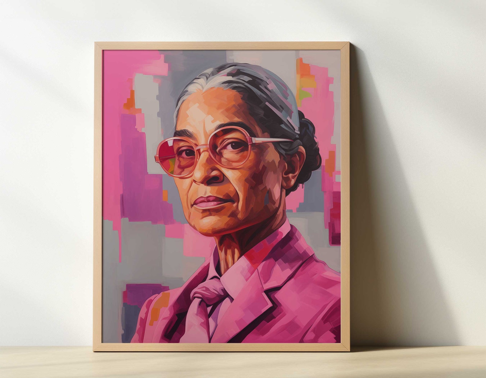 Rosa Parks Art Print, Rosa Parks Art, Black History Art Print, Famous ...