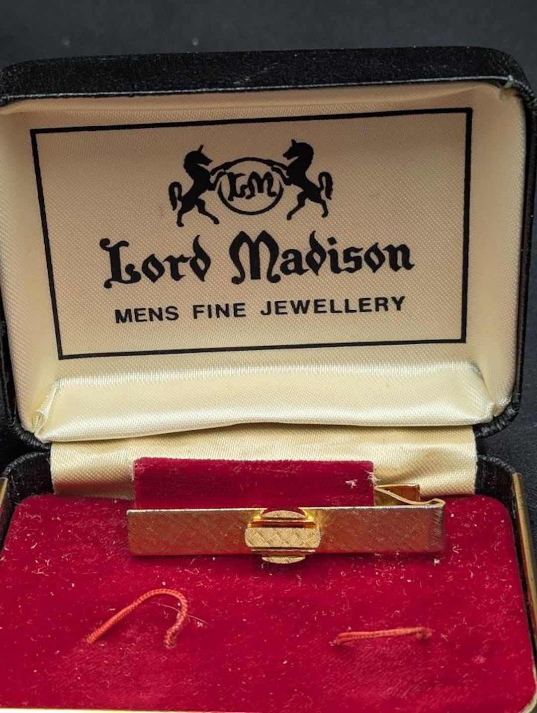 Lord Madison Gold Tone Tie Bar - Etsy