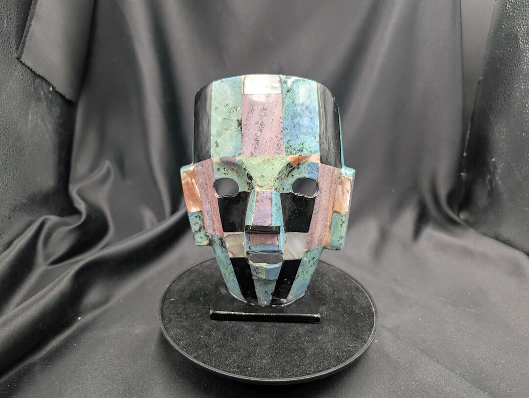 Vintage Mayan / Aztec Style Burial Death Mask - Etsy