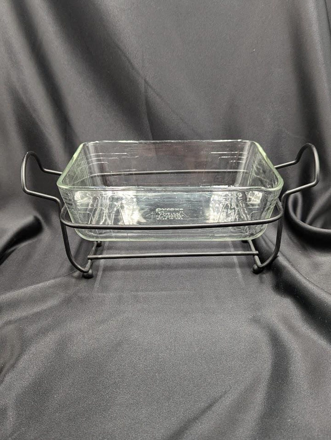 Pyrex 7212 11 Cup Clear Casserole Dish With Serving Rack - Etsy