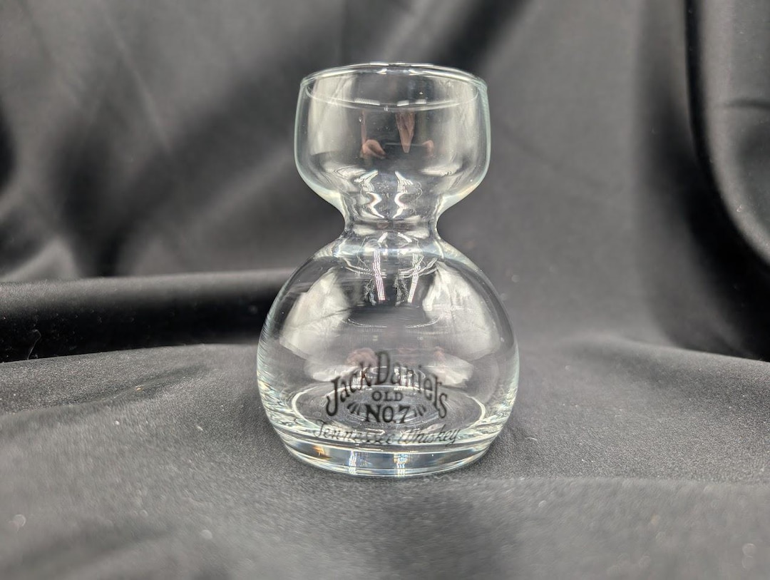 Jack Daniels Double Bubble Shot Glass Chaser Jigger - Etsy