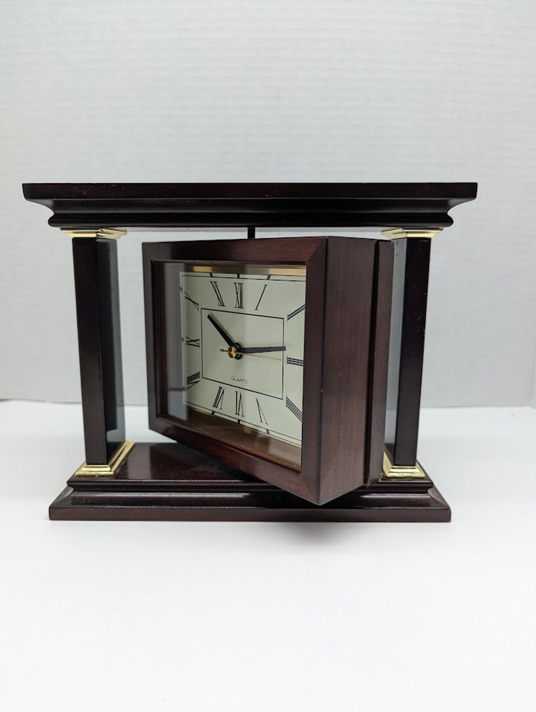 Vintage Bombay Company Rotating Mantel Clock and Picture Frame - Etsy