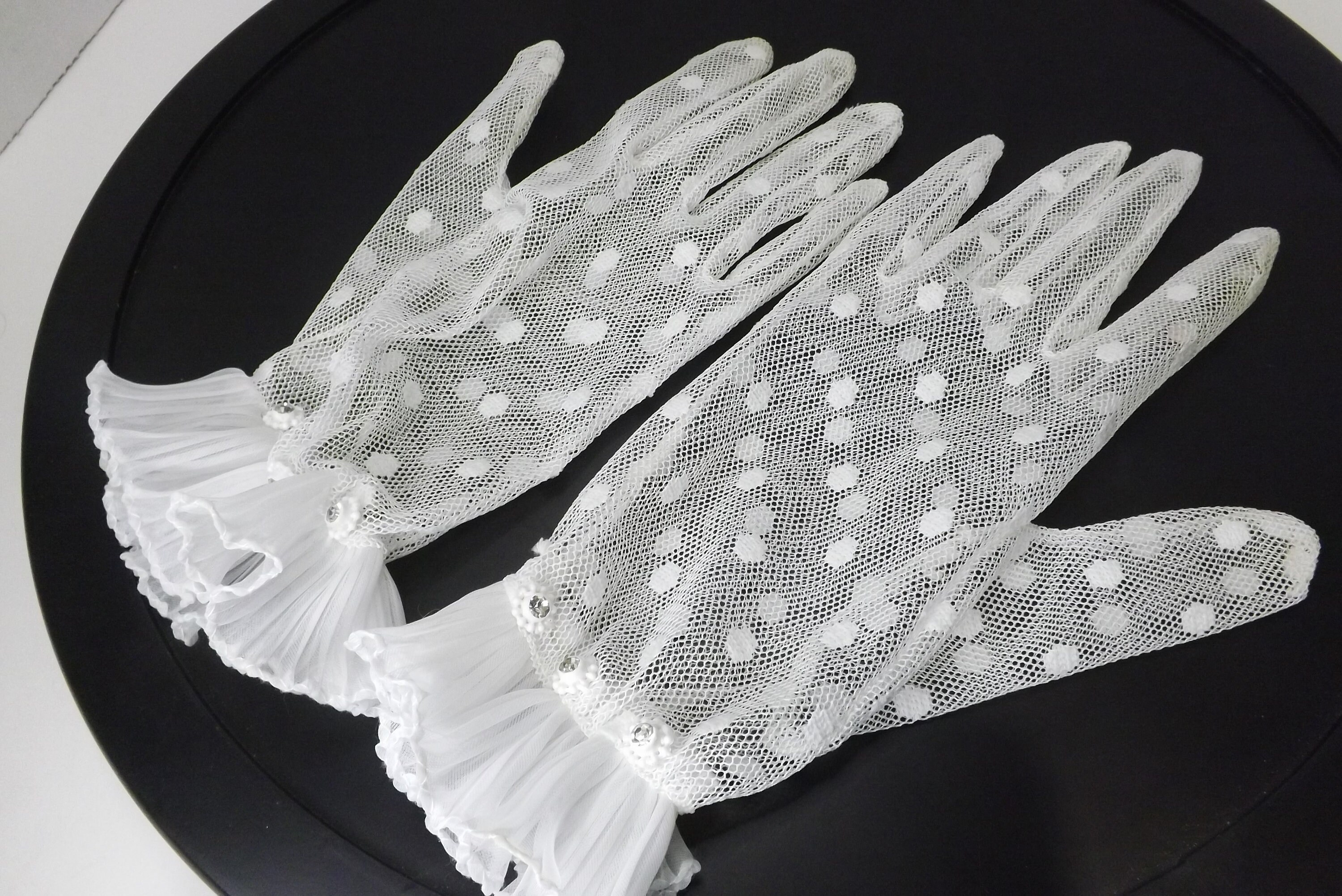 Polka Dot Mitten Clip Art