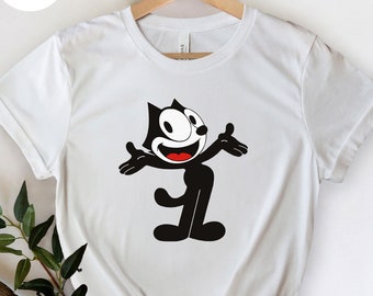 Cartoon Cat Shirt - Etsy