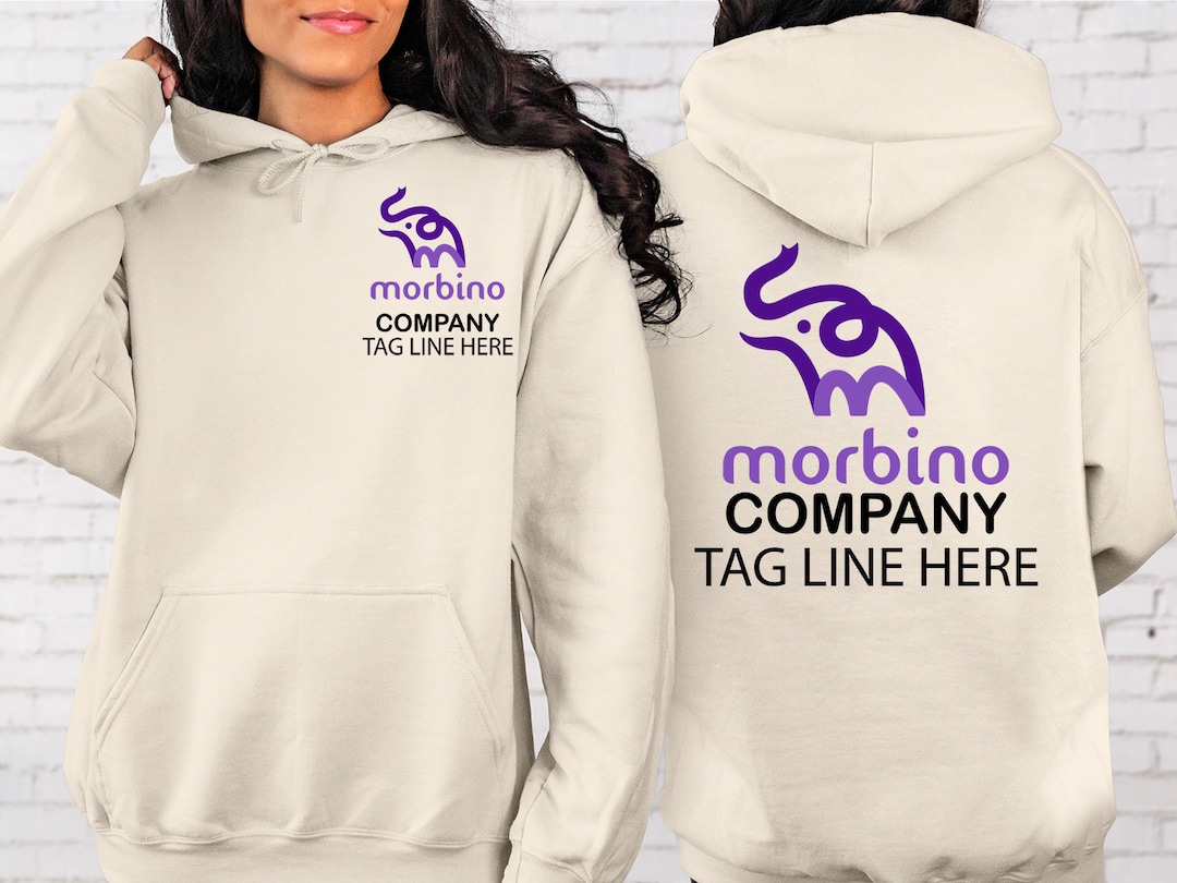 Custom Company Logo Sweatshirt, Custom Logo Hoodie, Custom Back and ...