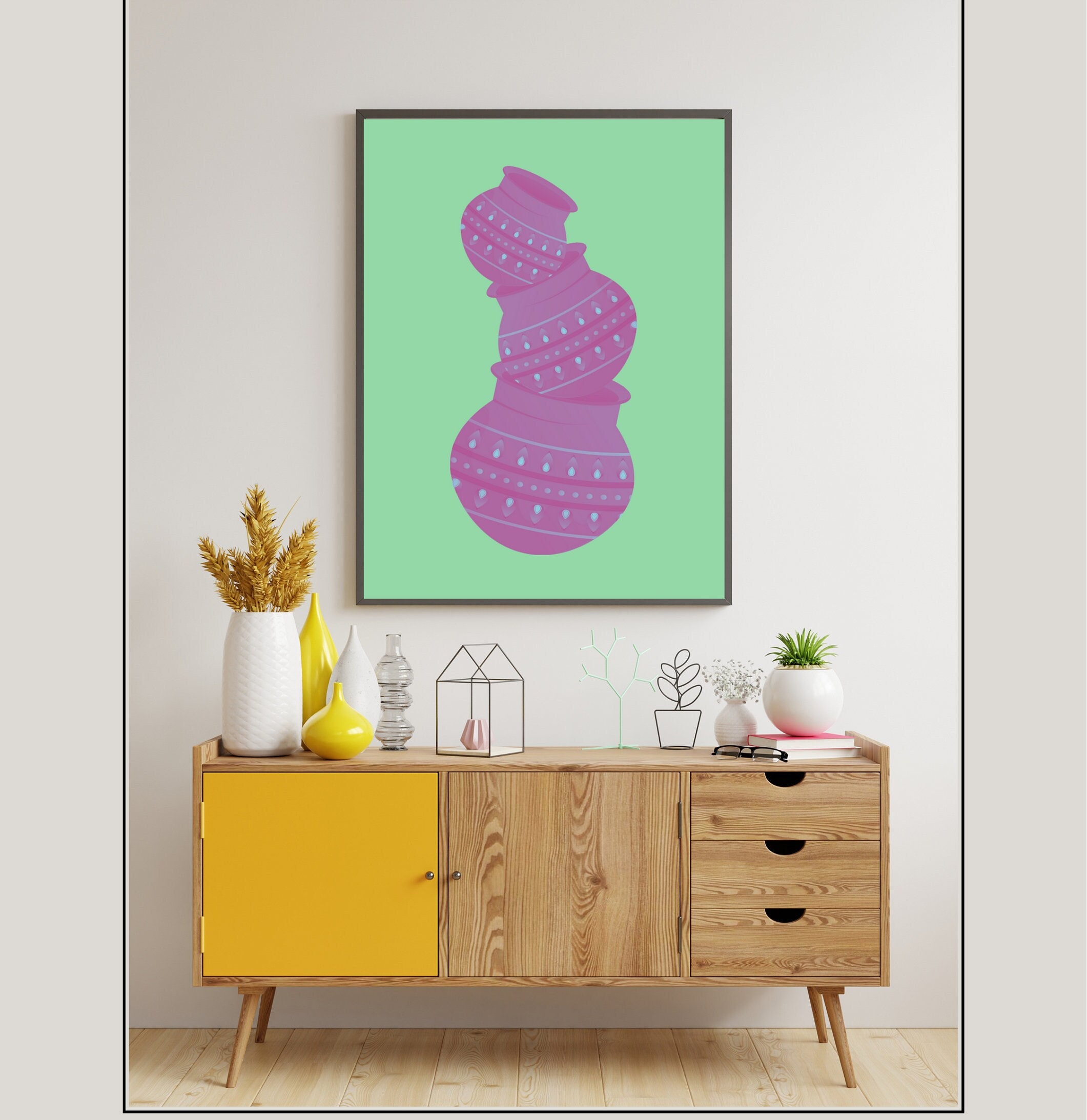 Clay Pot Pop Art Print - Printable Digital Download, Traditional Prints ...