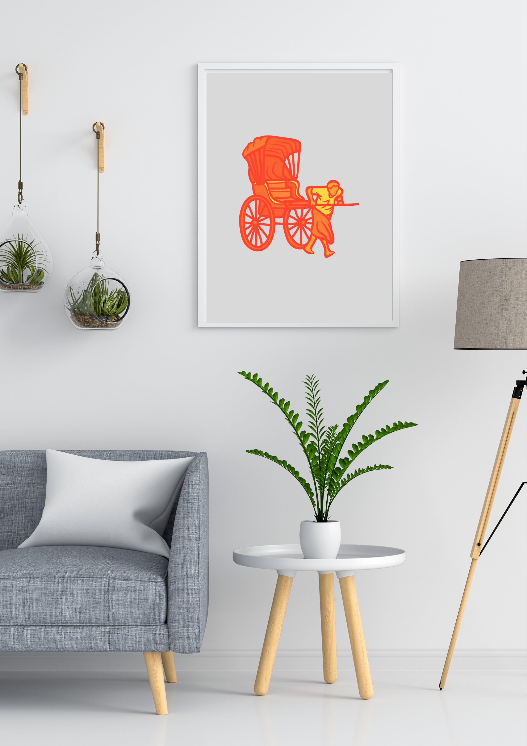 Pop Art Rickshaw Print Printable Digital Download - Etsy