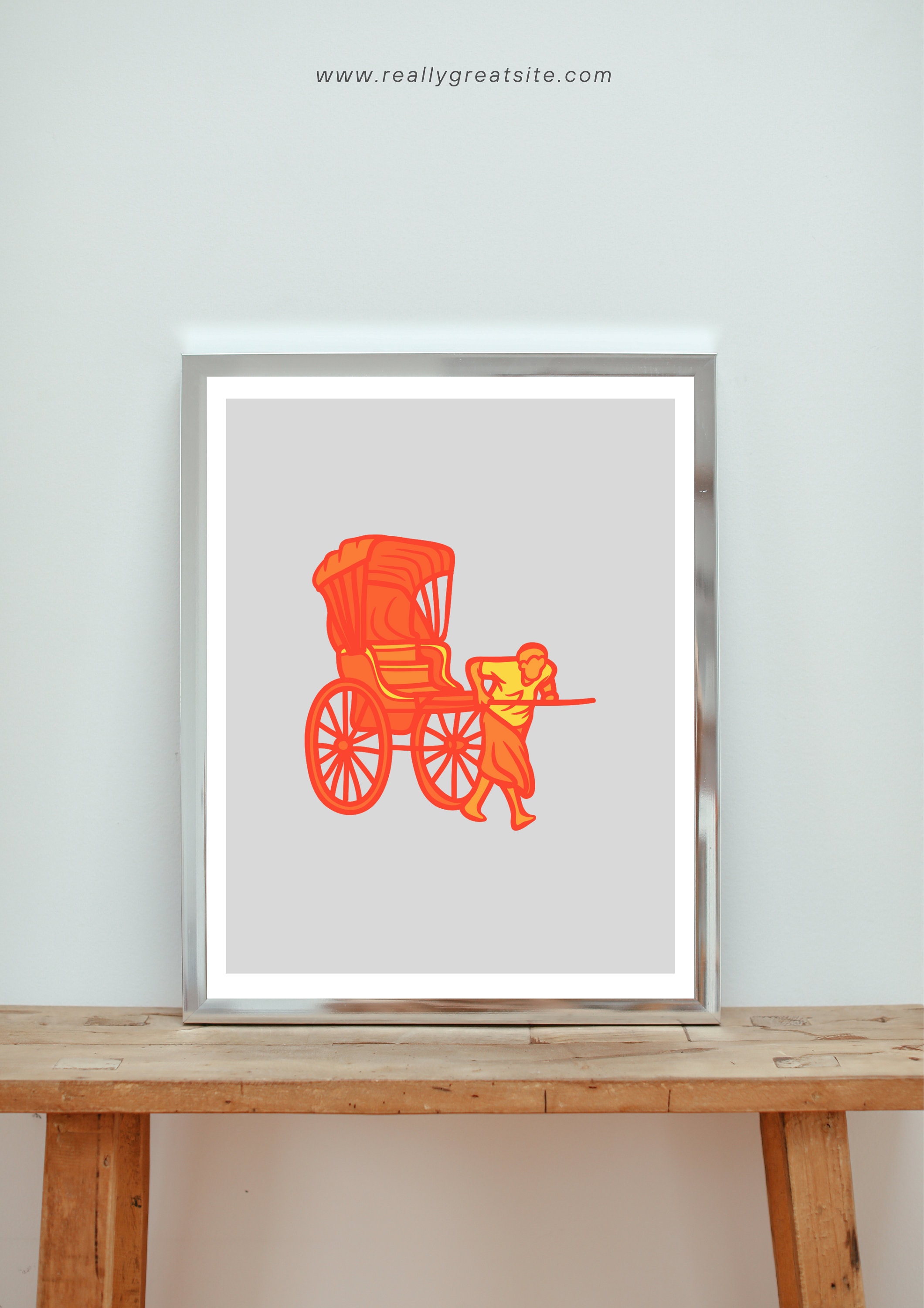 Pop Art Rickshaw Print - Printable Digital Download - Etsy