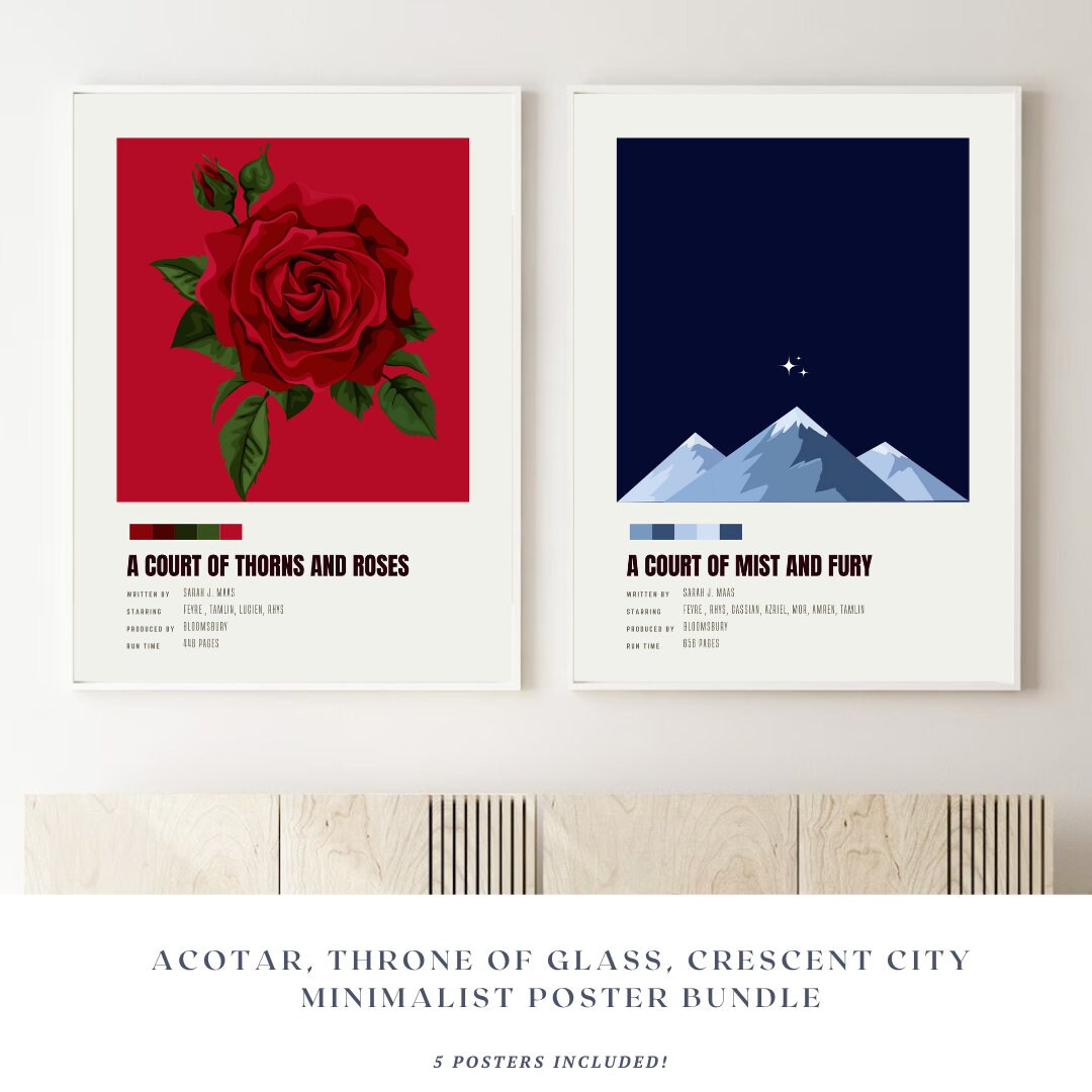 ACOTAR Movie Style Poster - Sarah J. Maas - Etsy