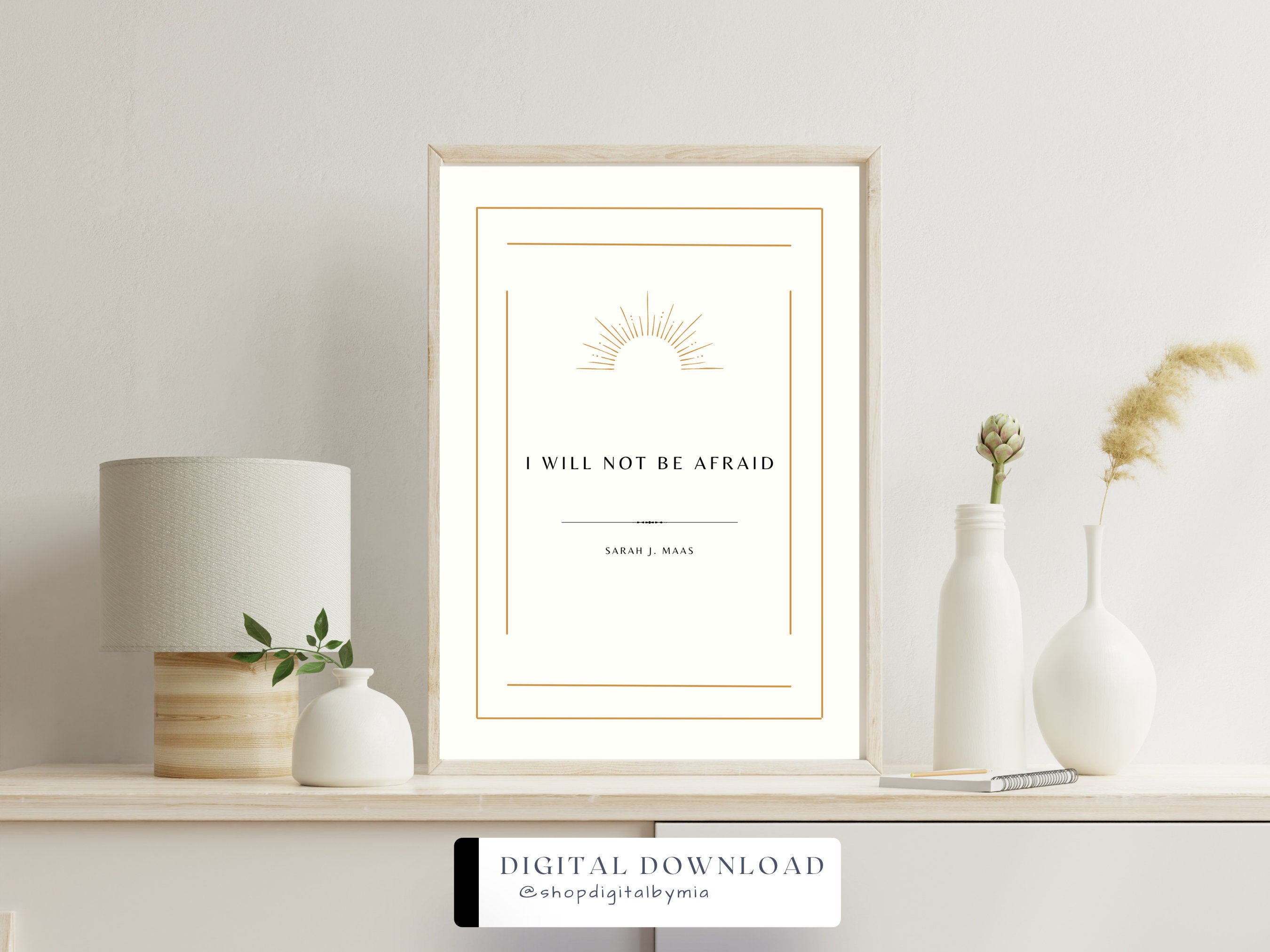 SJM Book Posters Gold/cream Sarah J Maas - Etsy