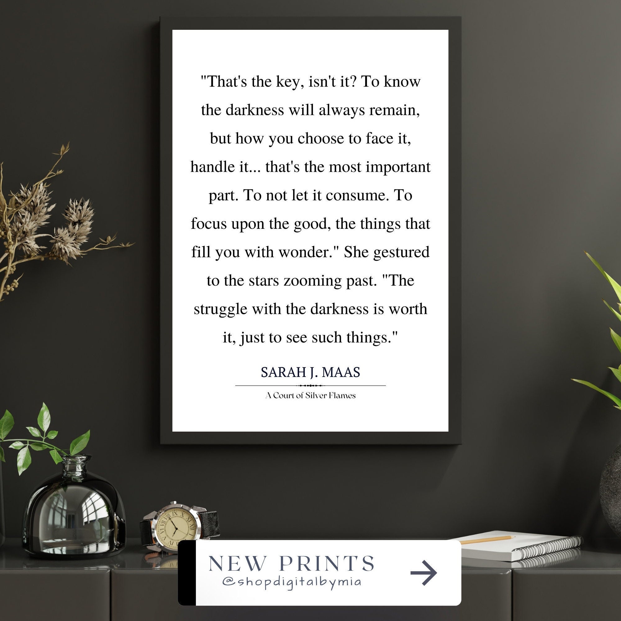 Minimalist Quote Posters Sarah J Maas, ACOTAR, Throne of Glass - Etsy