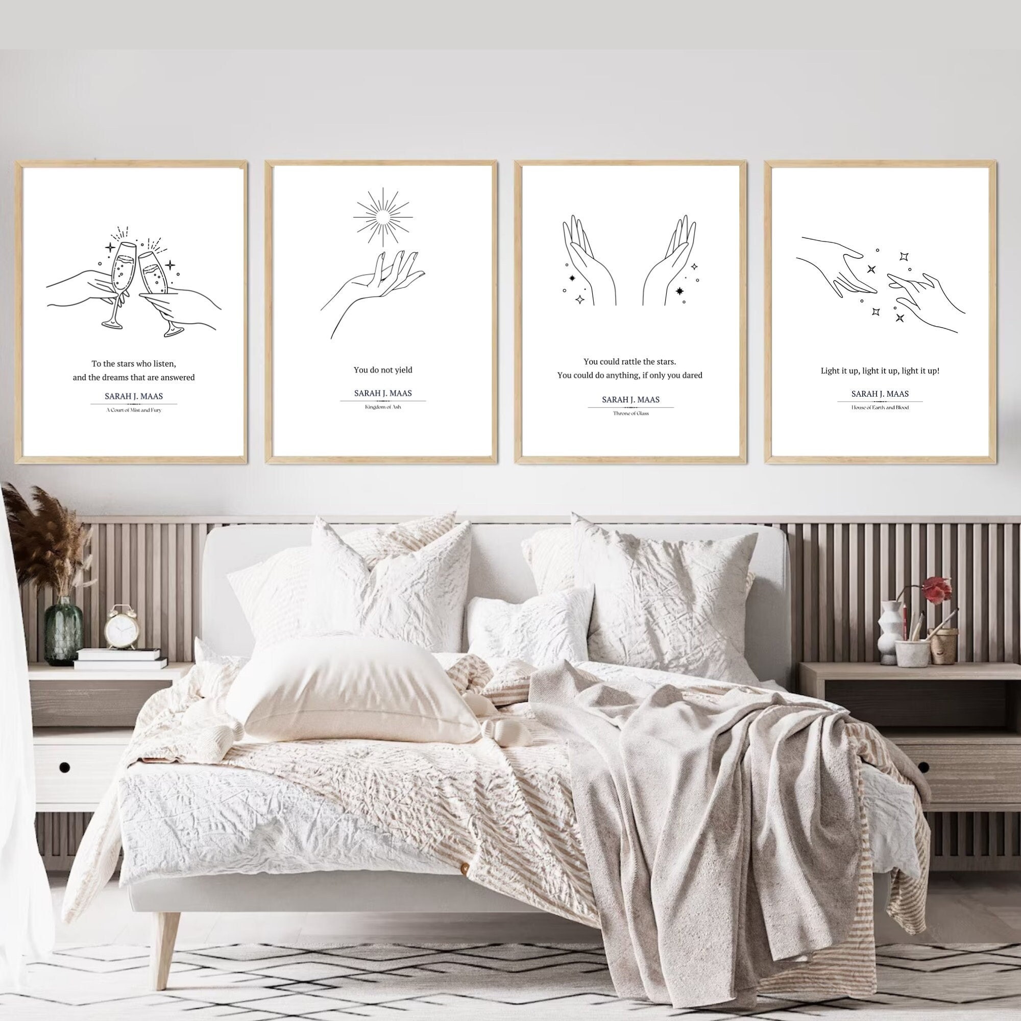 Minimalist Quote Posters - Sarah J Maas, ACOTAR, Throne of Glass ...