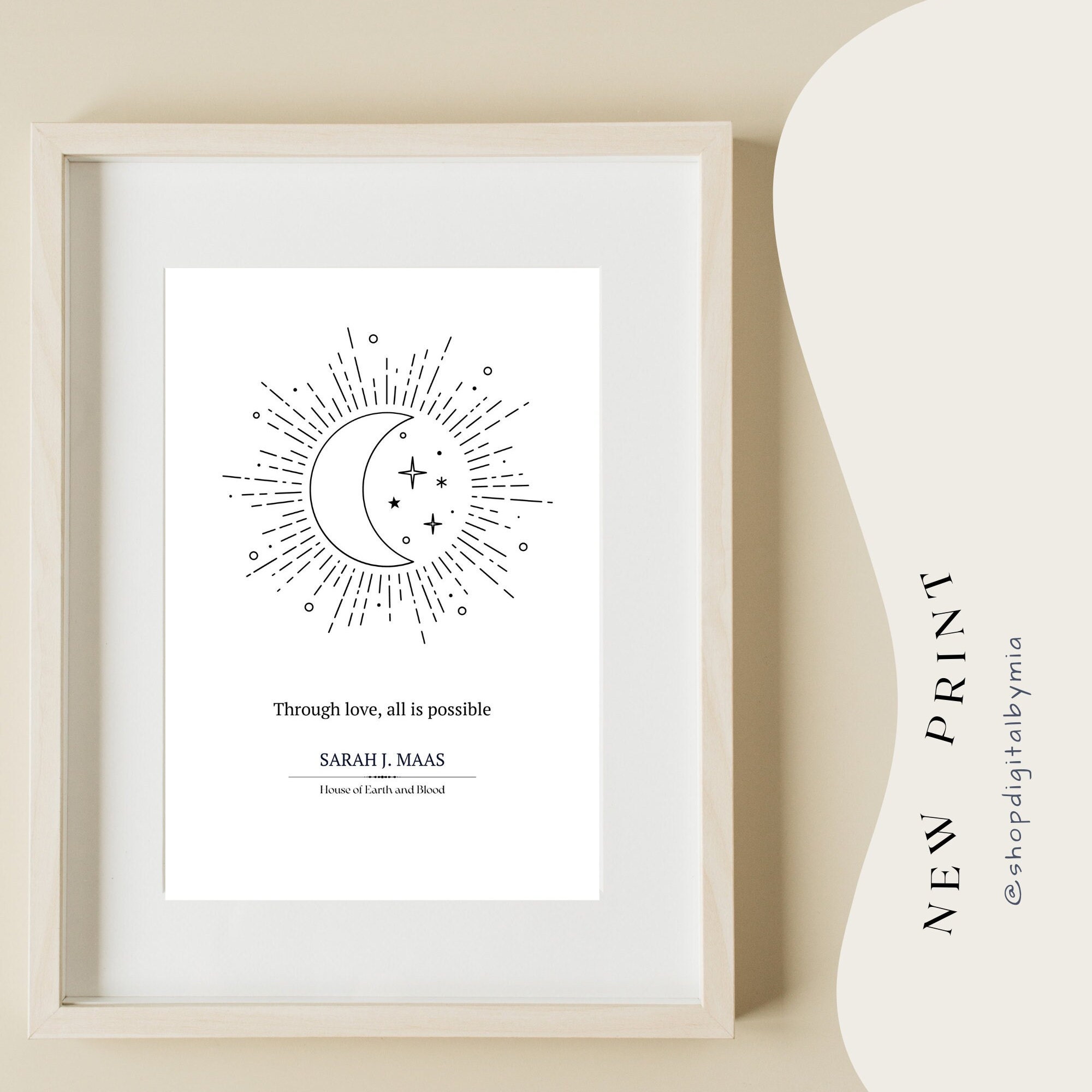 Minimalist Quote Posters - Sarah J Maas, ACOTAR, Throne of Glass ...